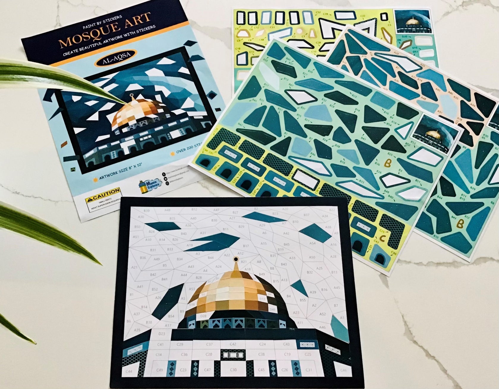 Paint by Stickers Mosque Art - Masjid Al-Aqsa – Anafiya Gifts UK