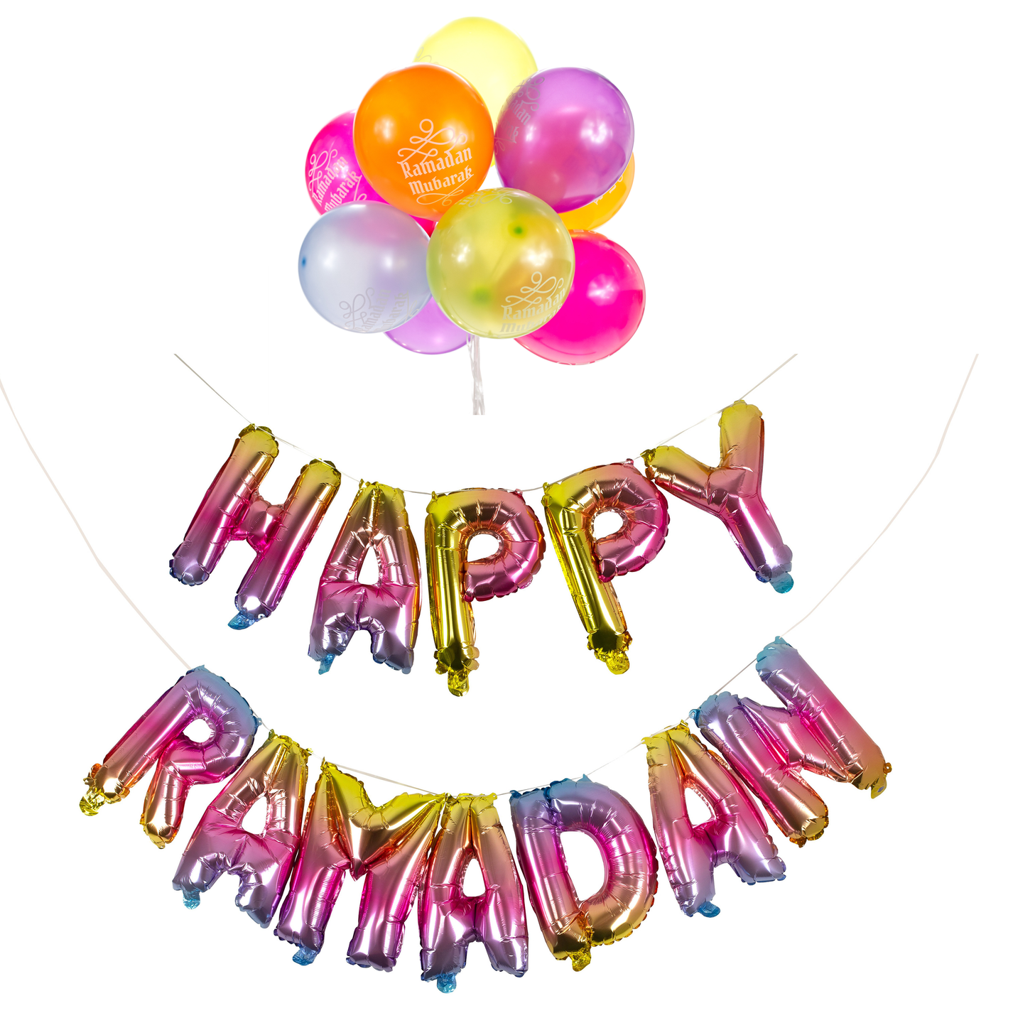 Happy Ramadan Balloons Bundle – Anafiya Gifts UK