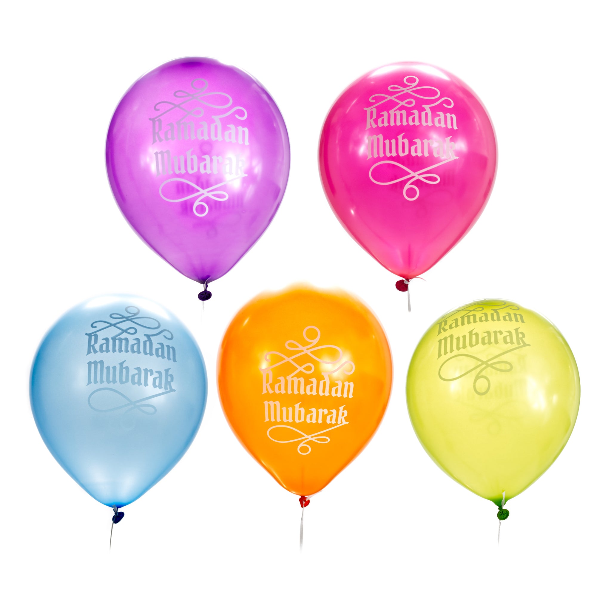 Ramadan Mubarak Balloons - Multi Coloured – Anafiya Gifts UK