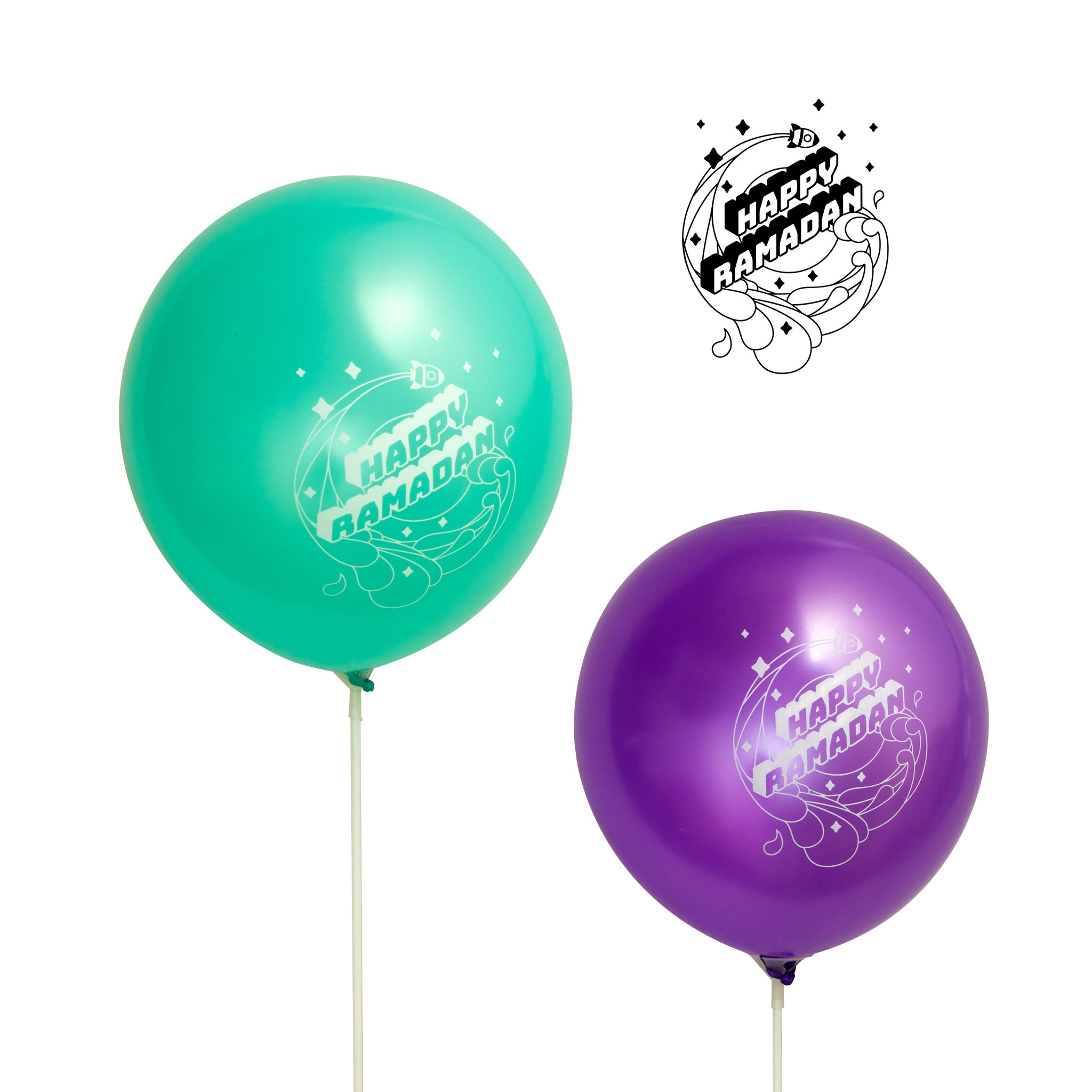 Ramadan Rocket Balloons - 10pk – Anafiya Gifts UK